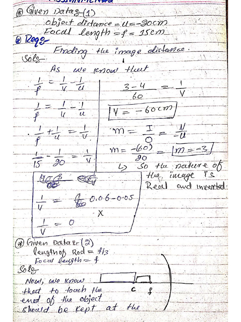 assignment optics no 1 | PDF