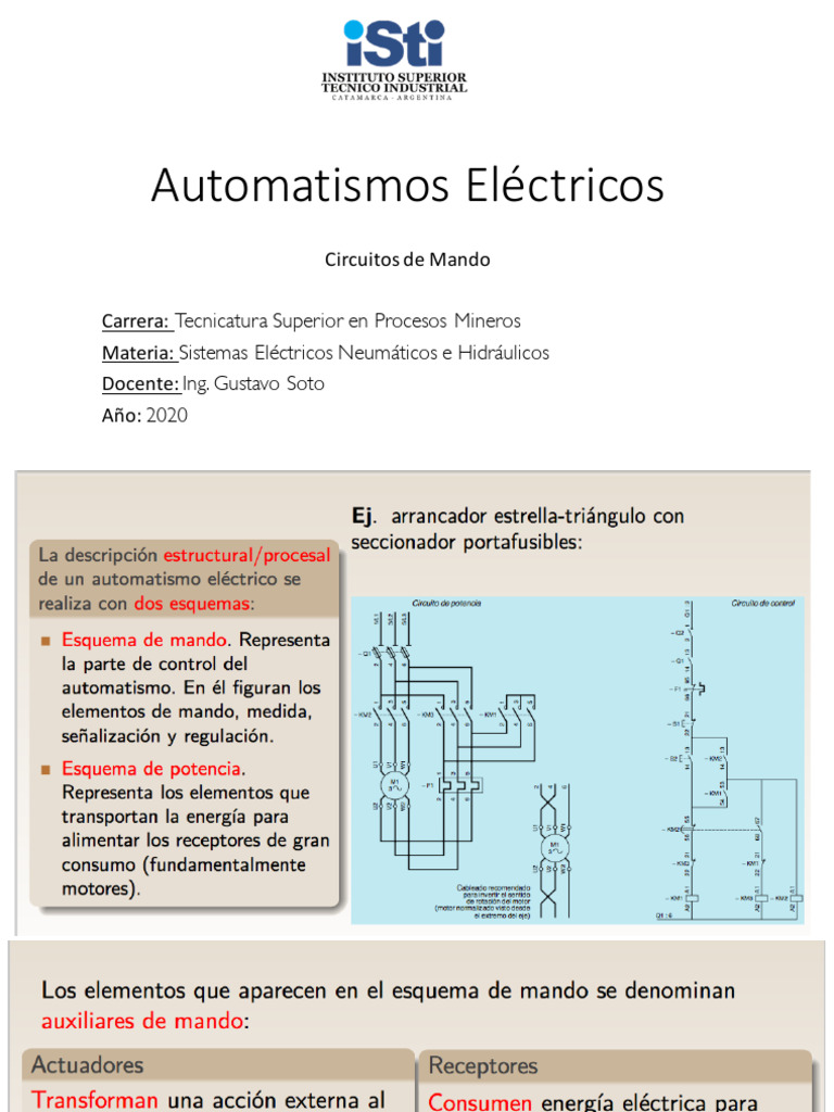 TSPM- Sistemas Eléctricos-Clase 3- 1er Año 2020 | PDF