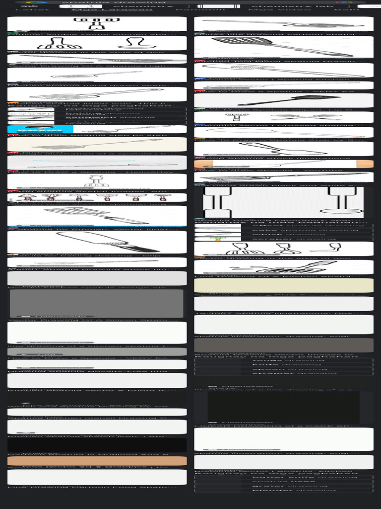 Spatula Drawing Techniques and Styles | PDF