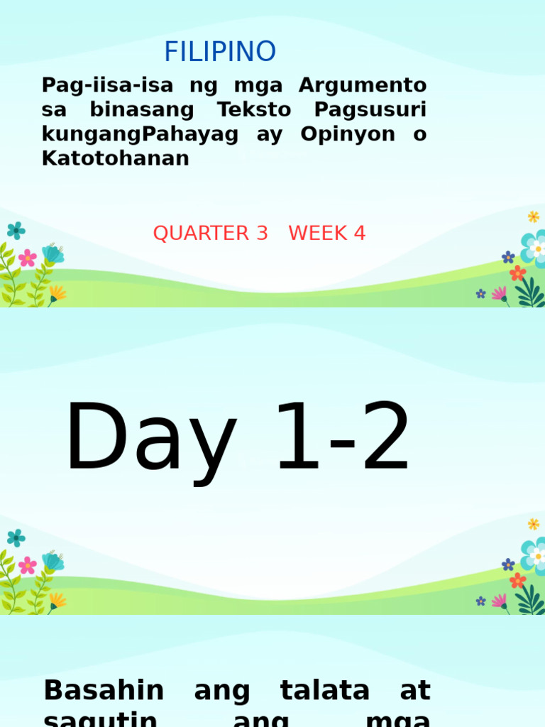 q3 Ppt Week 4 Fil 6 | PDF