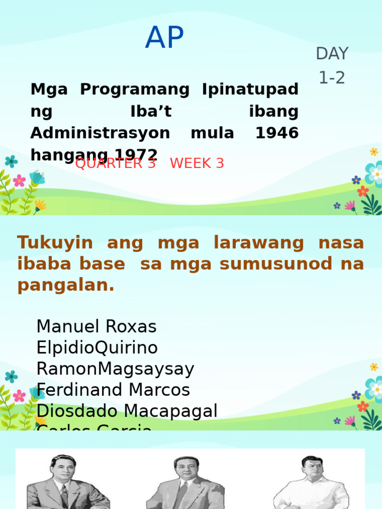 q3 PPT Week 3 AP 6 | PDF