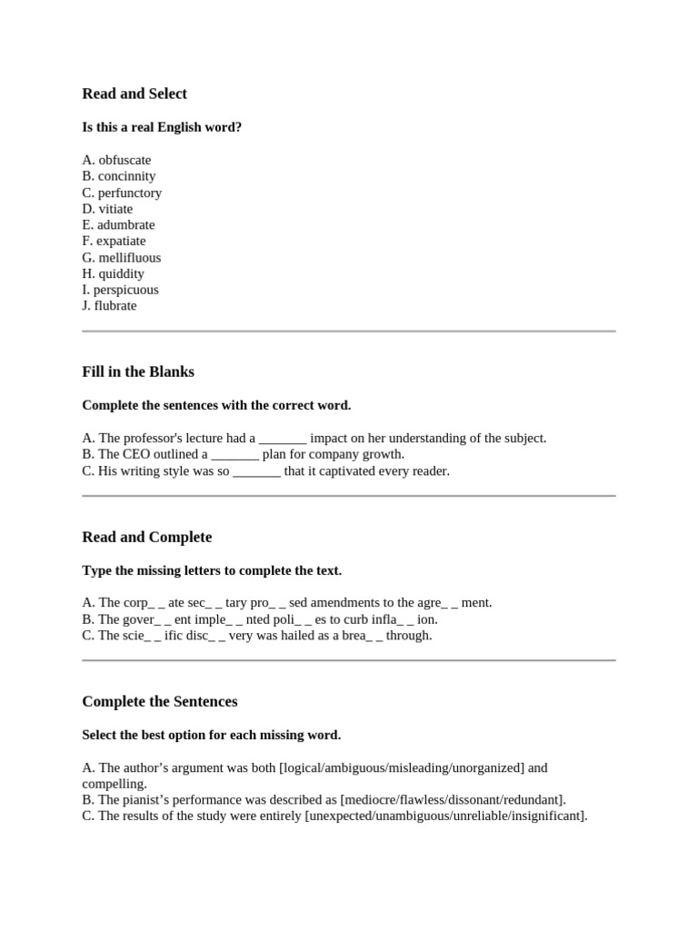 Sample Practice Test 4 | PDF