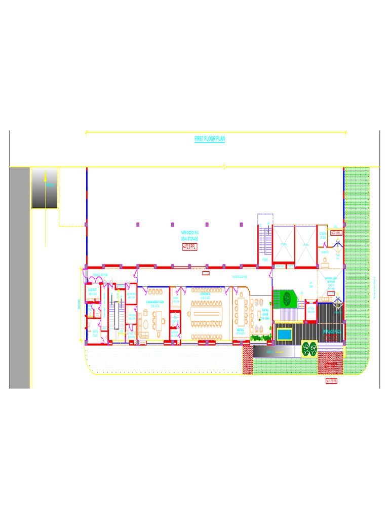 First Floor Architectural Plan Overview | PDF | Room