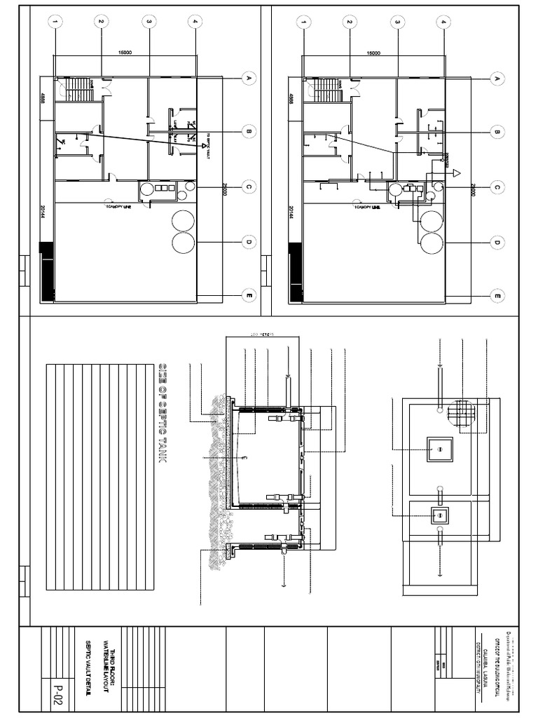 Third Water Line - Sewer Line Layout - Septic Vault Detail (8-20-16 ...