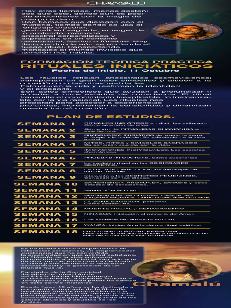 Formación en Rituales Iniciáticos Plan de Estudios | PDF