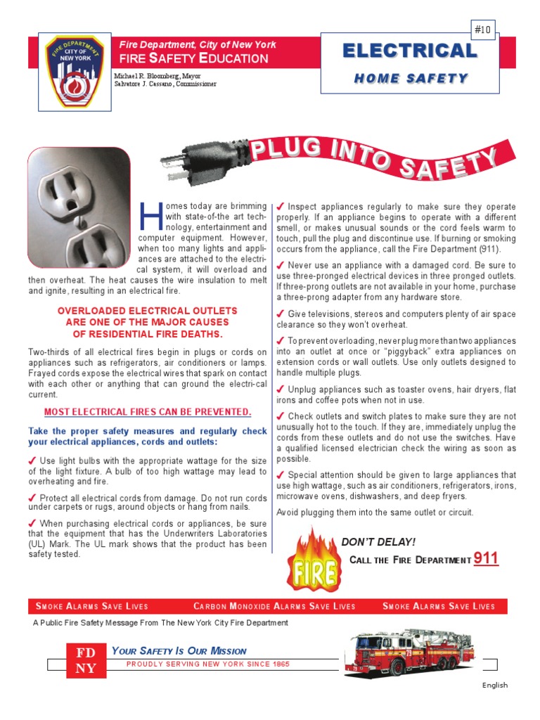 Plug Into Safety: 10 Electricity Home Safety | Home Appliance | Ac ...