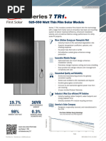Series 7 FT1 Datasheet | PDF | Photovoltaics | Solar Panel