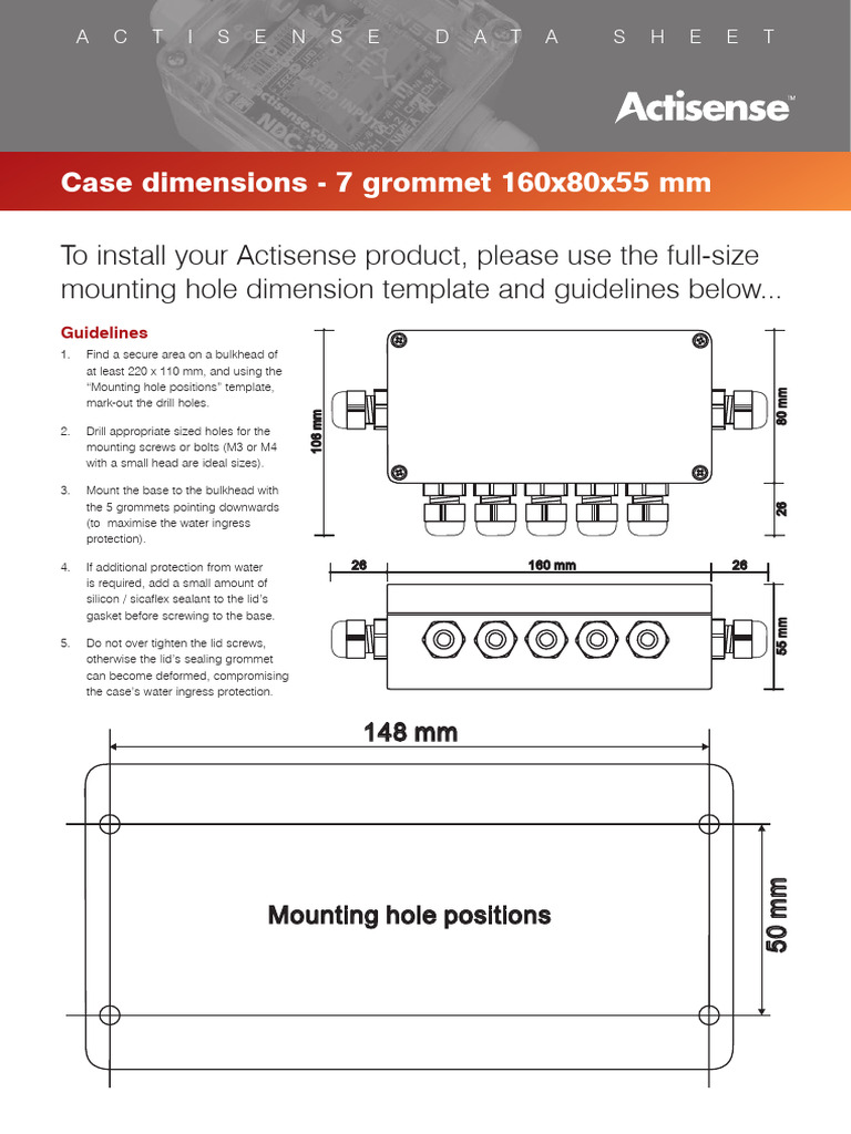 Dimension Diagram (7-160x80x55) Issue 1.10 | PDF