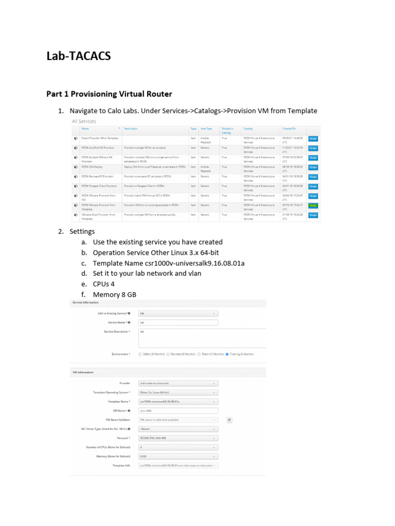 25.device Administration Labs A. Lab ISE TACACS | PDF | Ip Address | Router (Computing)