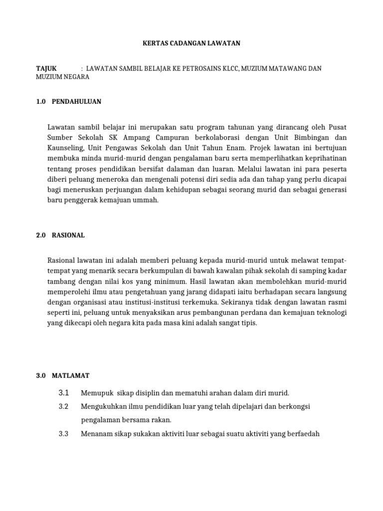 Kertas Cadangan | PDF