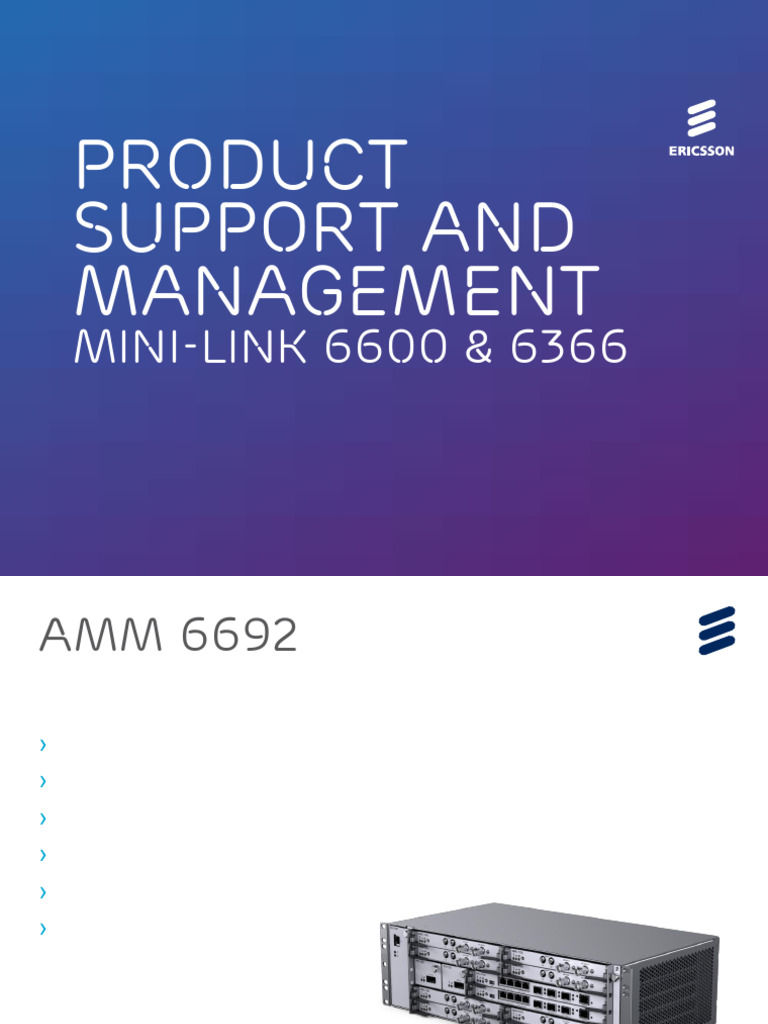 07 - MINI-LINK 6600 Support and Maintenance | PDF | Communications Protocols ...