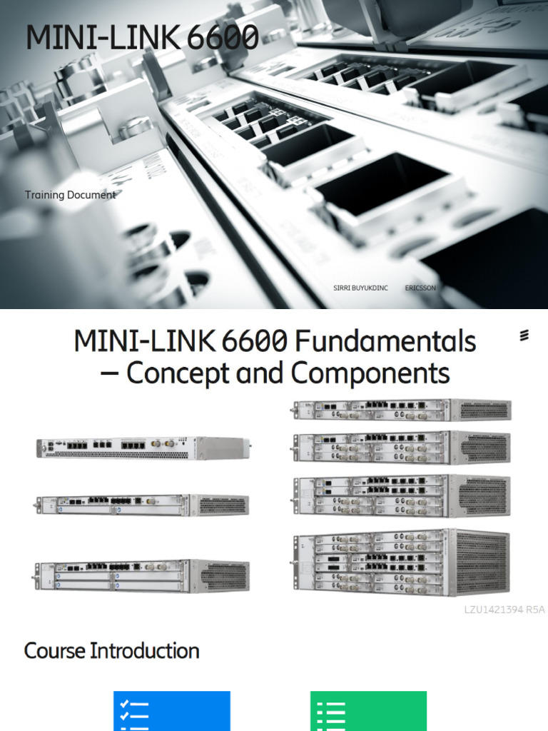 03 - MINI-LINK 6600 Fundamentals | PDF | Data Transmission | Computer Network