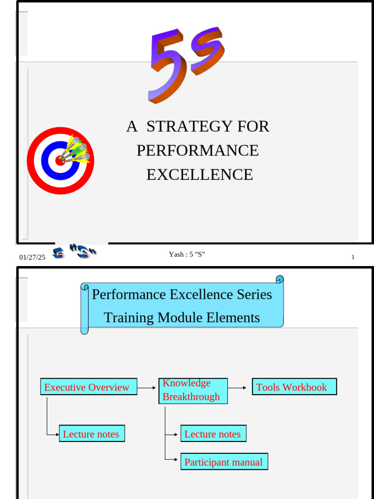 5S Strategy for Performance Excellence | PDF | Lean Manufacturing ...