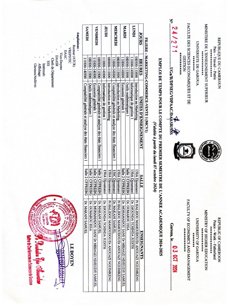 Planning l1 Mcv-2024_2025 | PDF