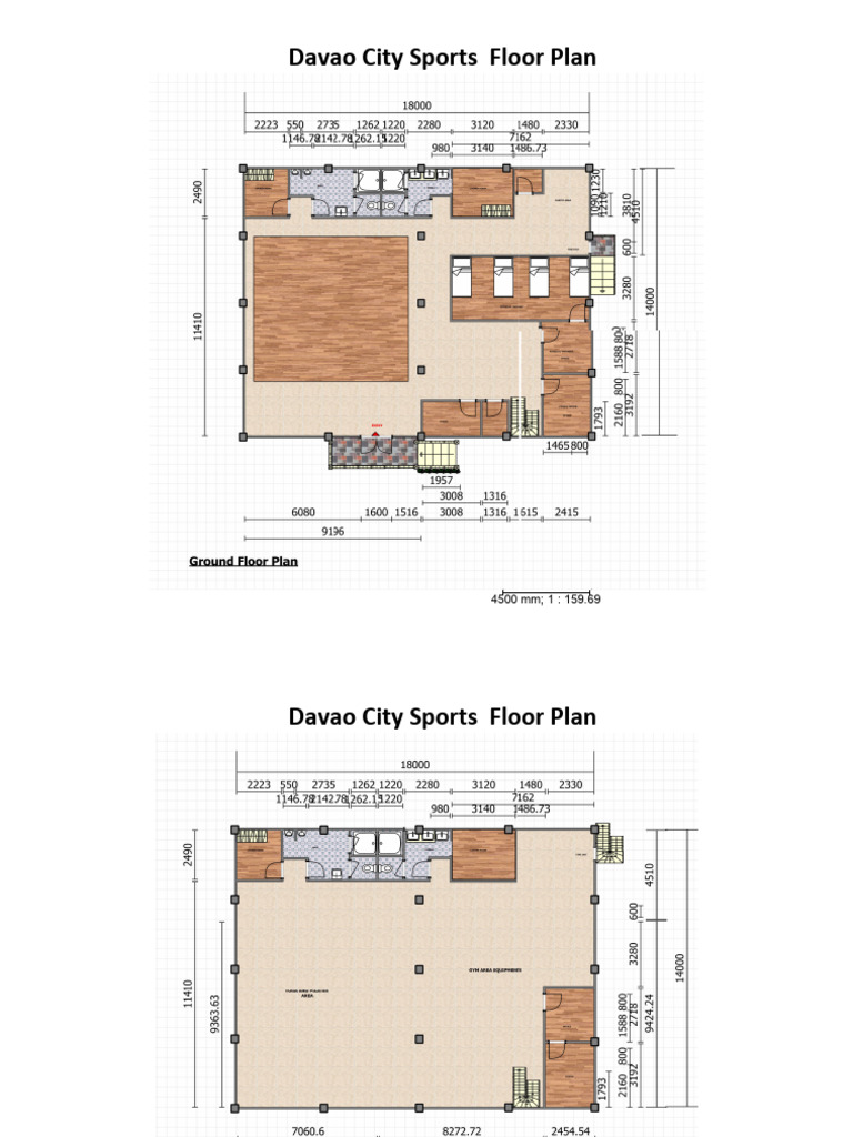 Davao City Sports Center Floor Plans | PDF