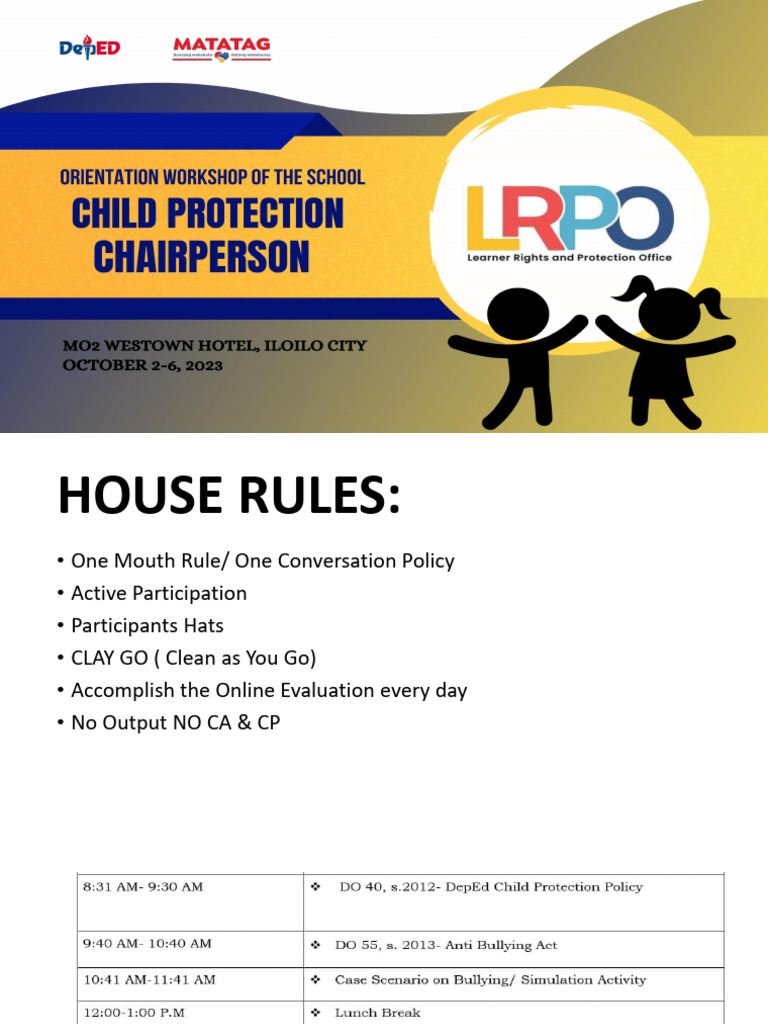 Child Protection Policy Training Guide | PDF | Child Abuse | Misconduct