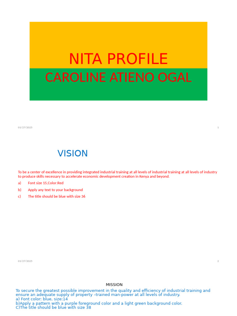 Nita Profile | PDF
