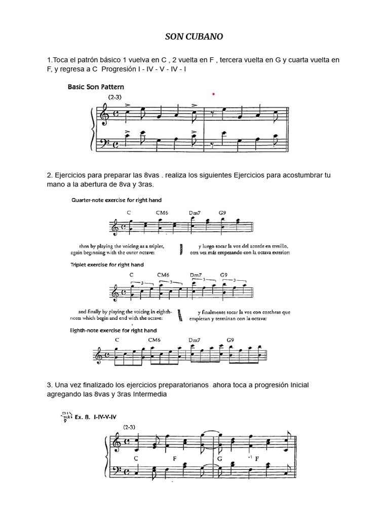 SON CUBANO Montuno Basico | PDF