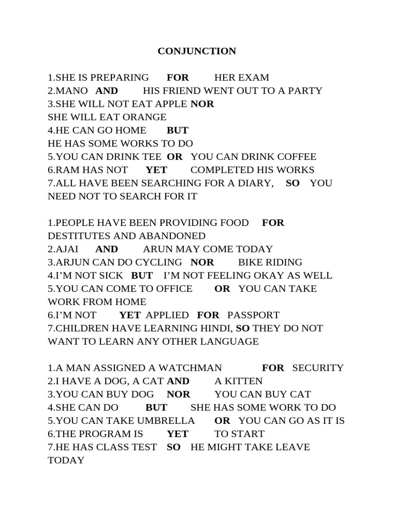 Conjunction and Preposition Activity | PDF | Earth | Moon
