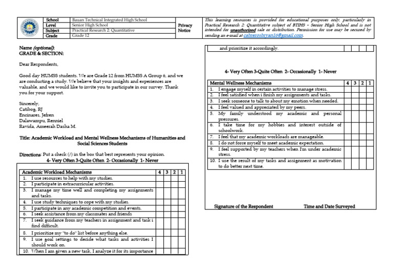 QUESTIONNAIRE DRAFT Repaired | PDF | Social Psychology | Organizational Behavior