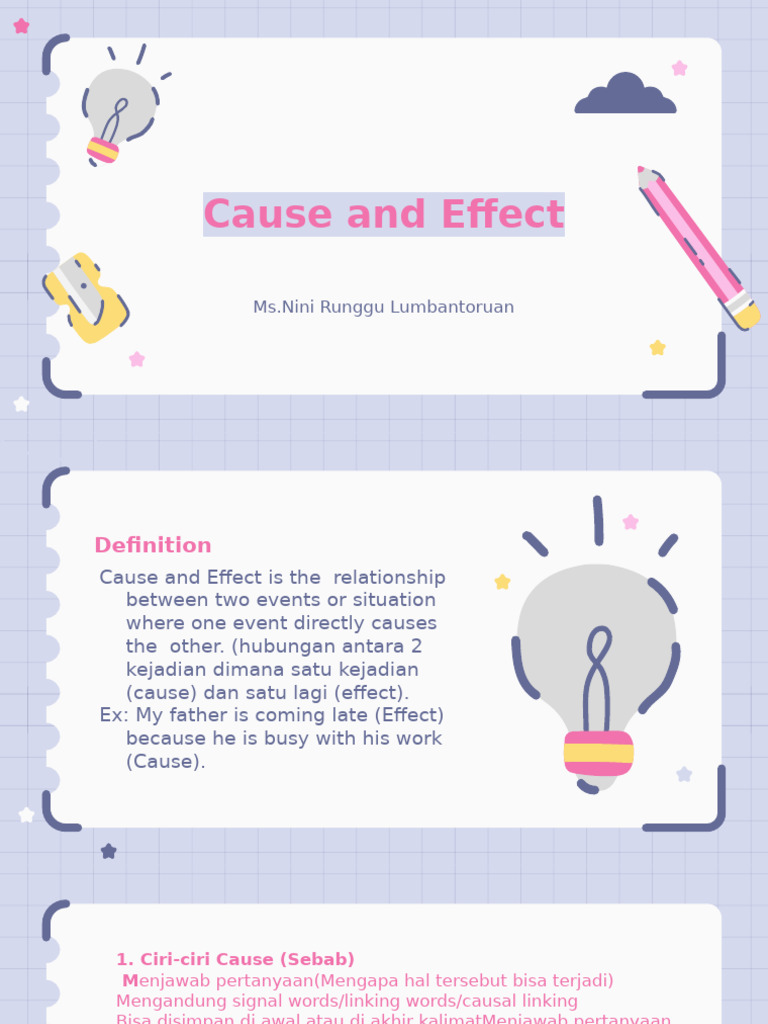 Cause and Effect | PDF