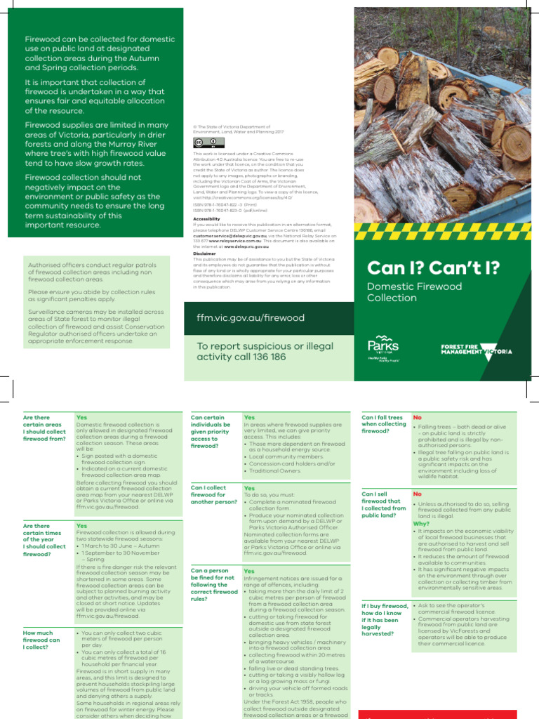 Victoria Firewood Collection Guidelines | PDF