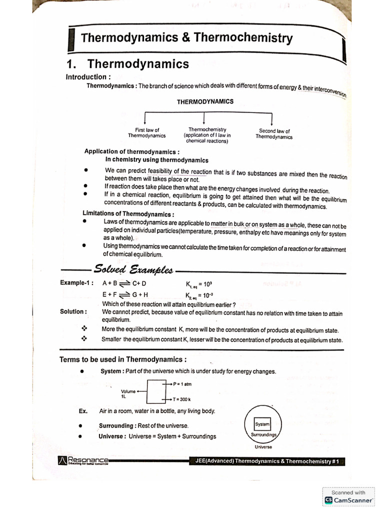 Thermodynamics &thermochemistry(resonance) | PDF