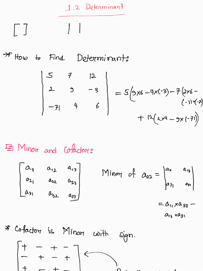 Determinant | PDF