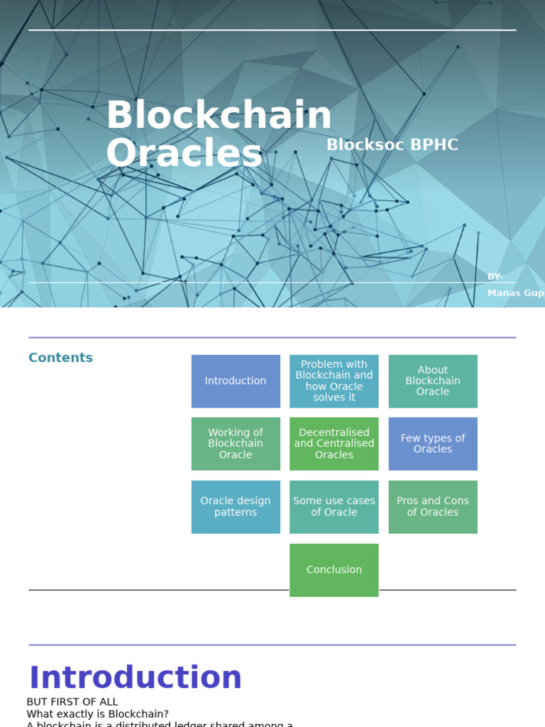 Blockchain Oracles - Copy | PDF | Computing | Information Technology