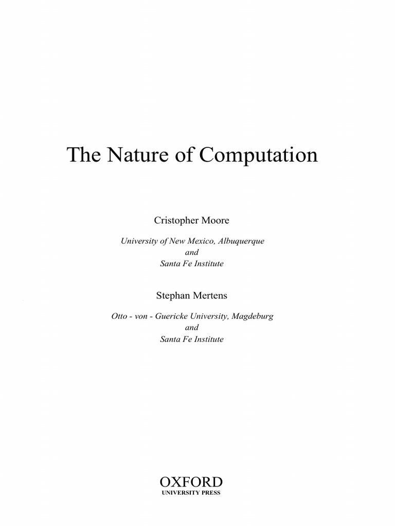 The Nature of Computation - OCR | PDF | Computational Complexity Theory | Applied Mathematics