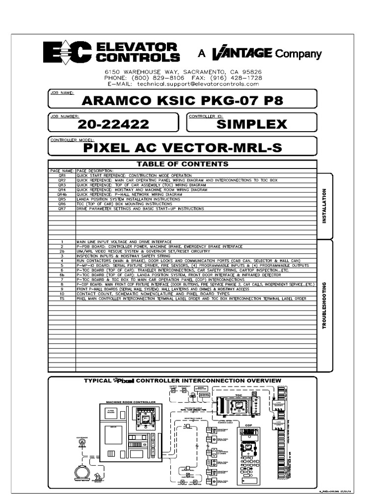 Elevator Electrical Diagram Overview | PDF | Elevator | Manufactured Goods