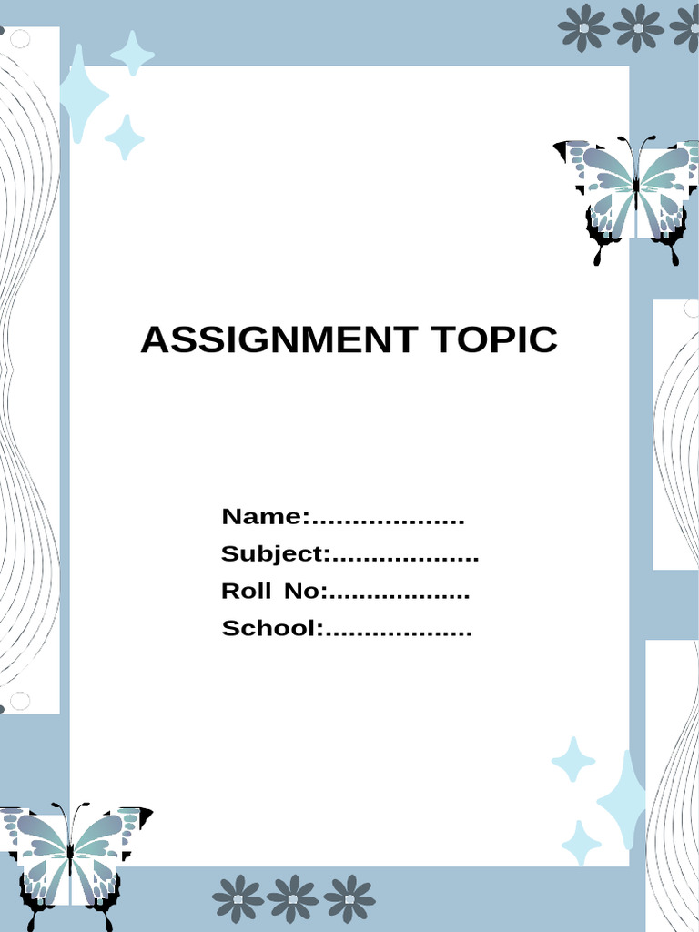 Assignment Topic Details Template | PDF