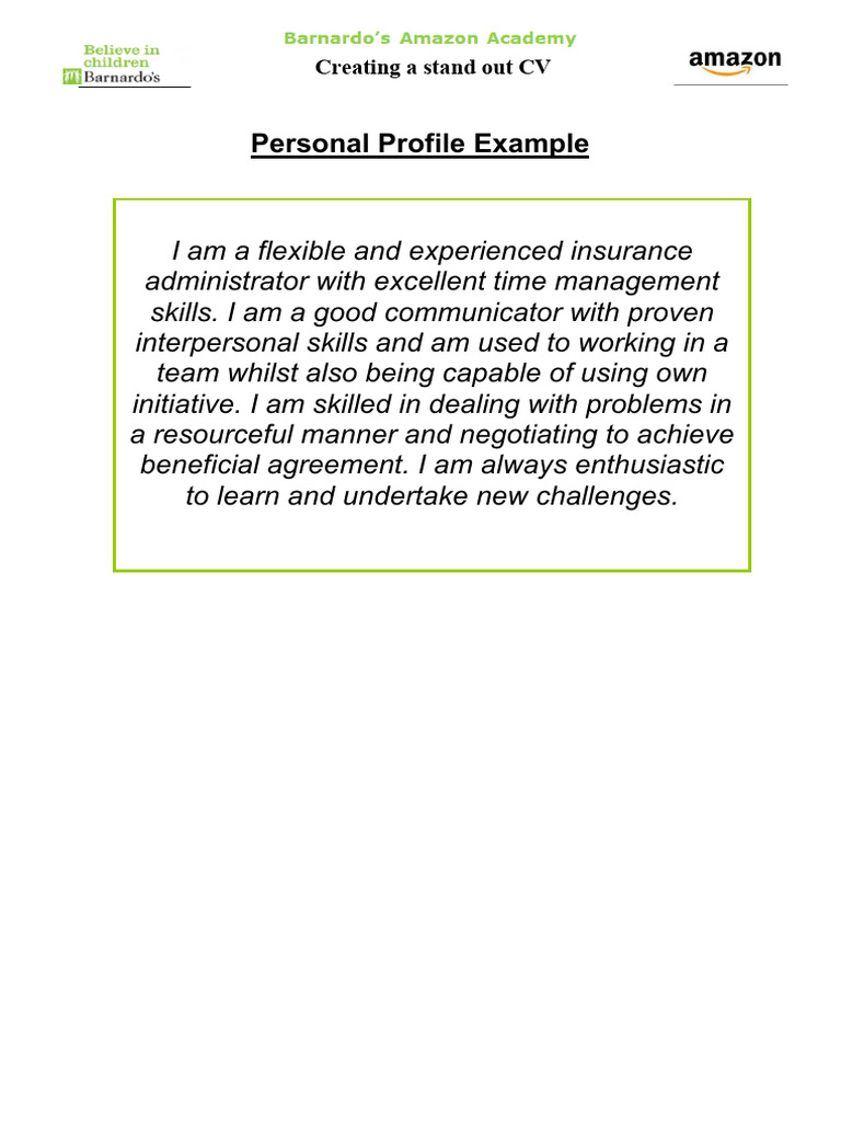 Writing-personal-profile | PDF