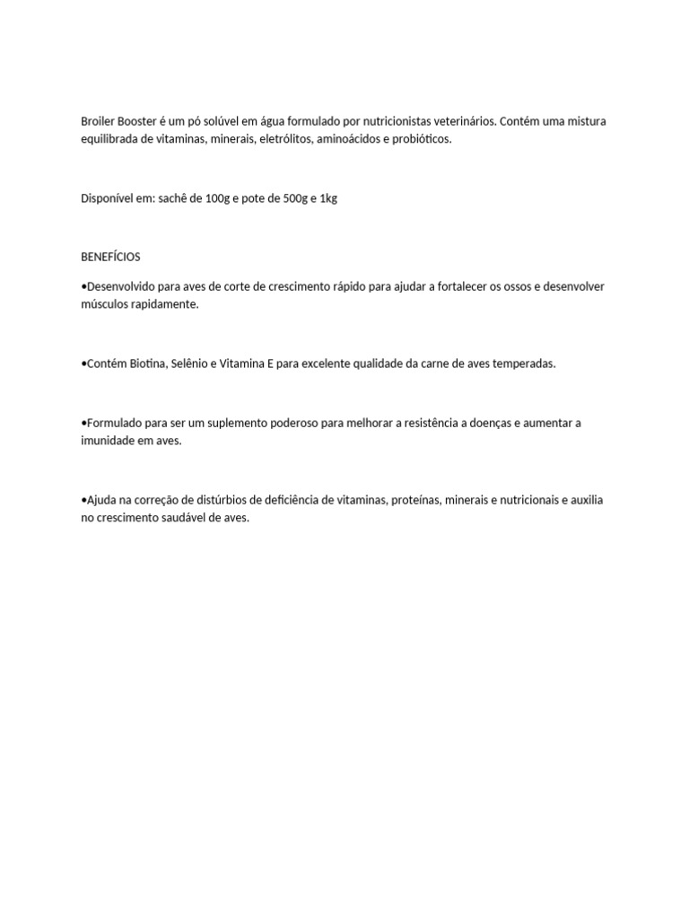 Broiler Booster-WPS Office | PDF