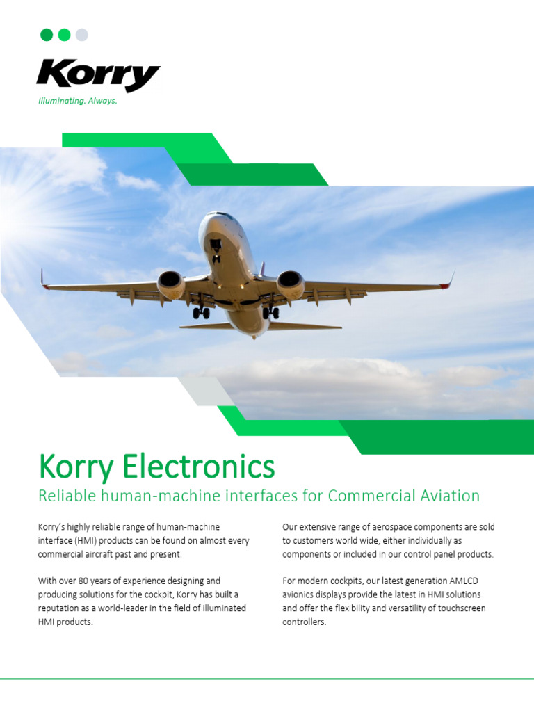 Korry Products Commercial | PDF | Cockpit | Avionics