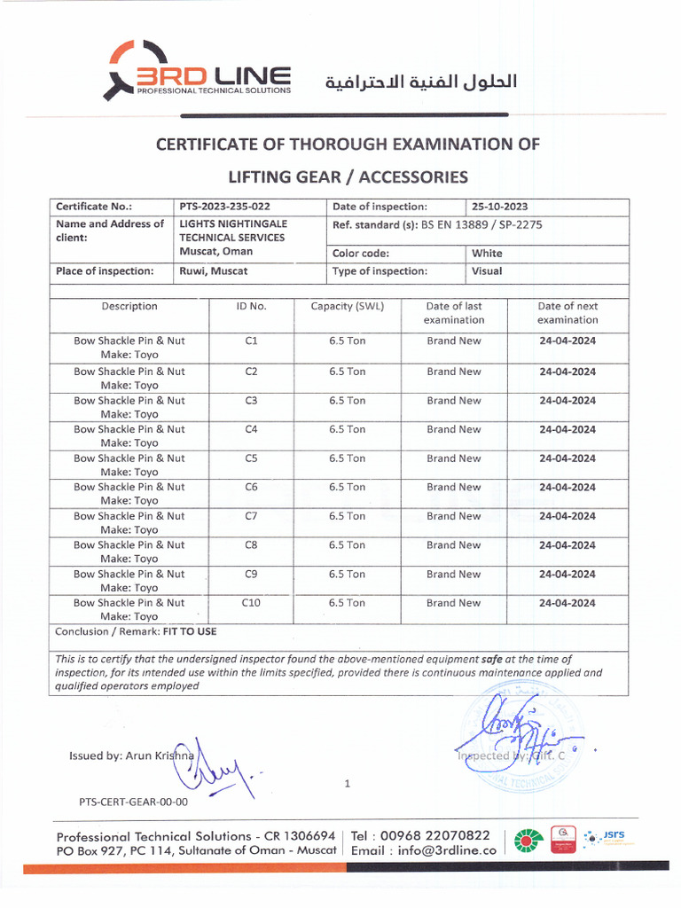 10 X BOW SHACKLE | PDF