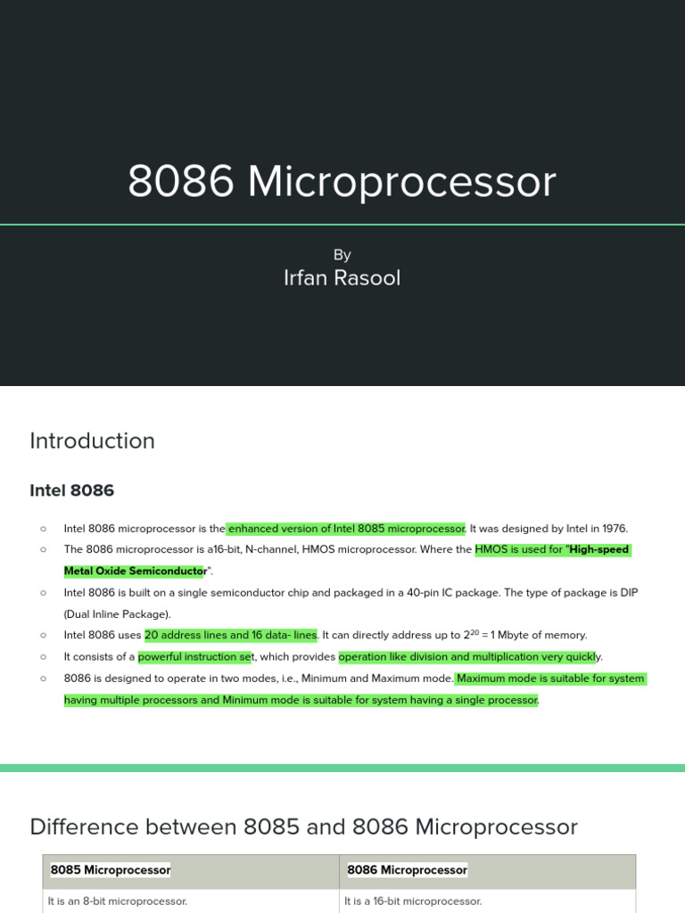 8086 Microprocessor NIT-1 | PDF | Central Processing Unit | Integrated Circuit