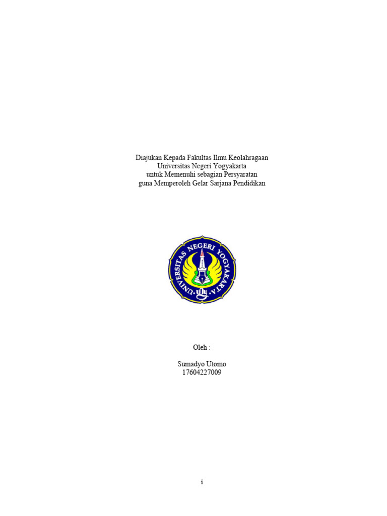 Skripsi Sumadyo Utomo Fix | PDF