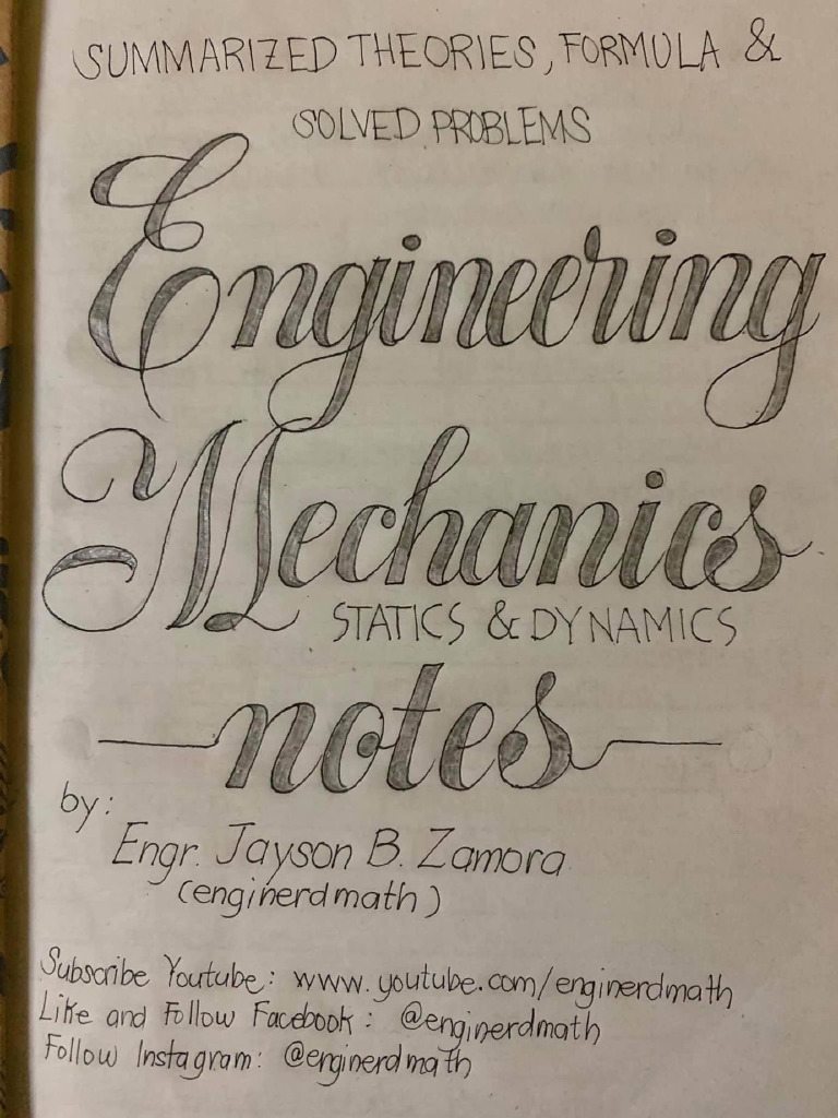 Engineering Mechanics Notes Part 2 | PDF