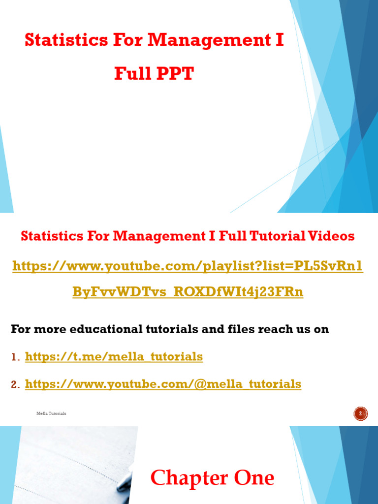 Introduction to Statistics for Management | PDF | Statistics | Level Of ...