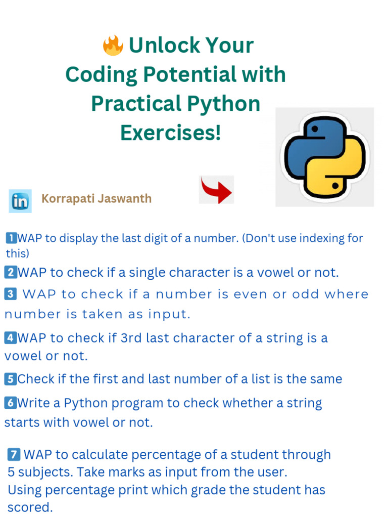 Master Python With Fun Exercises! | PDF