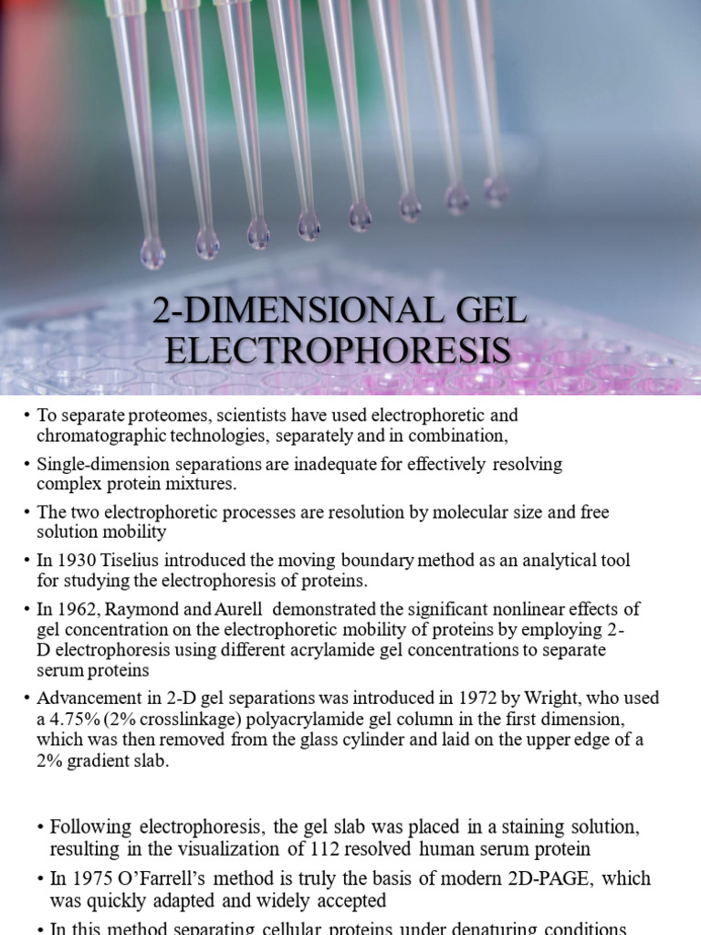 2D DIGE and GEL Electrophoresis | PDF | Gel Electrophoresis | Biochemistry