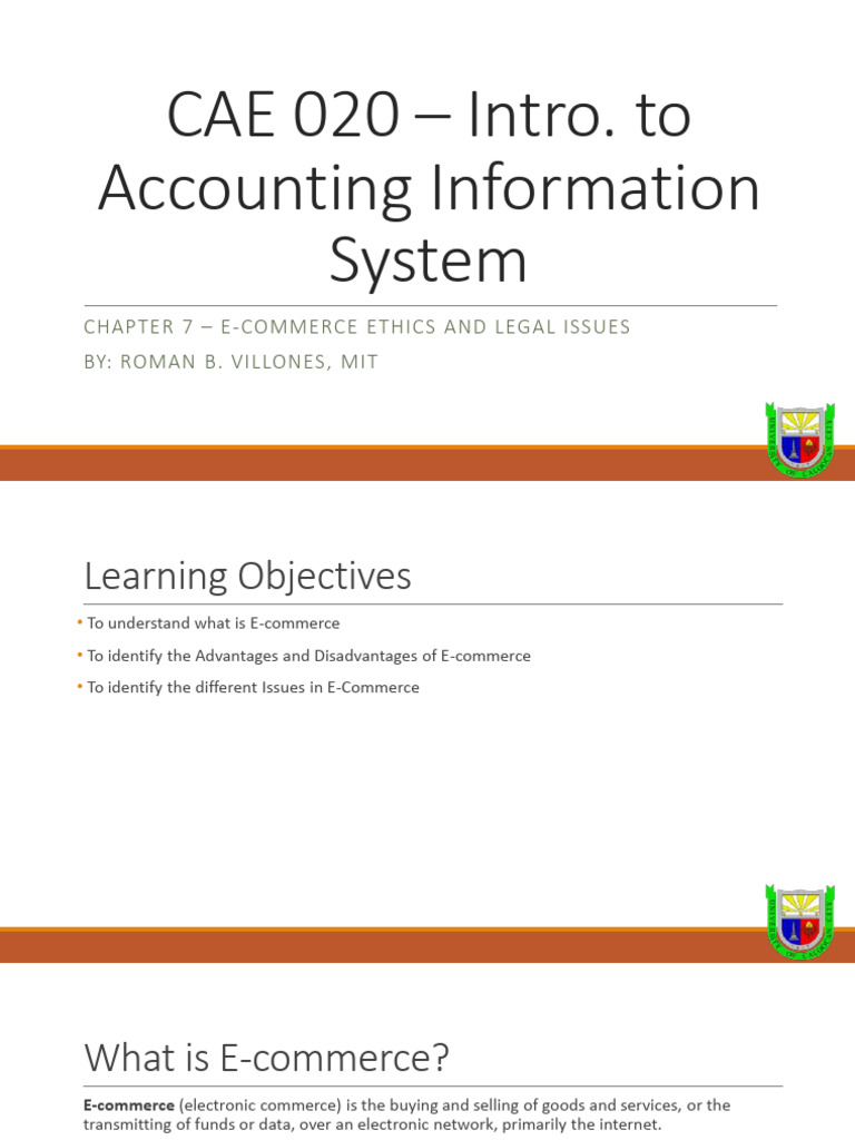 E-Commerce Ethics and Legal Issues | PDF | E Commerce | Business