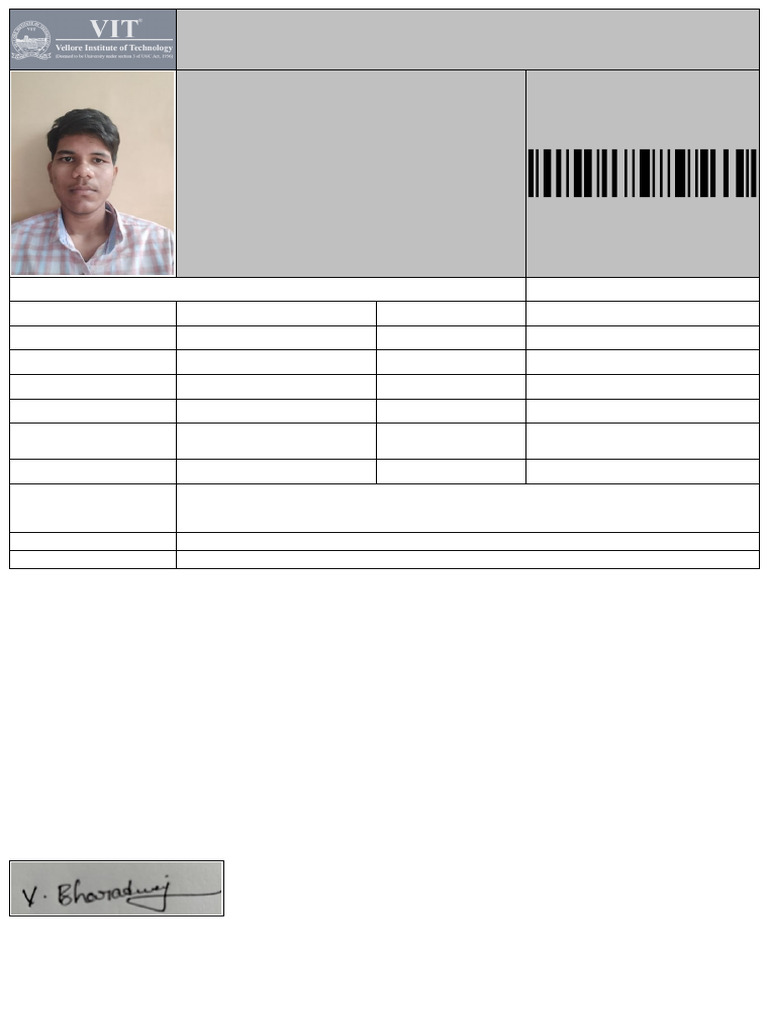 Viteee Application Form | PDF