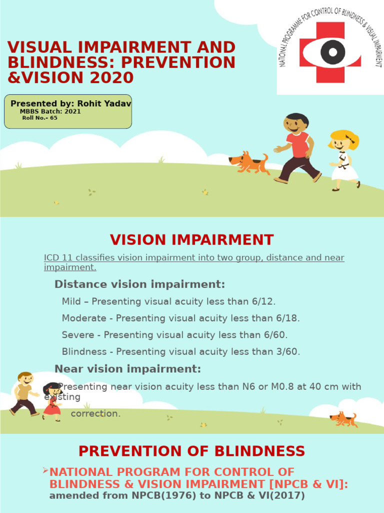 Prevention of Blindness and Visual Impairment.... Vision 2020 | PDF ...