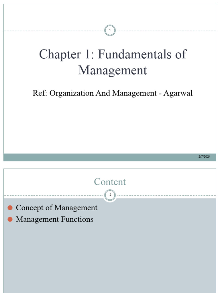 Fundamentals of Management Concepts | PDF | Leadership | Human Resources