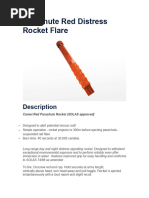 Comet Red Handflare Overview | PDF
