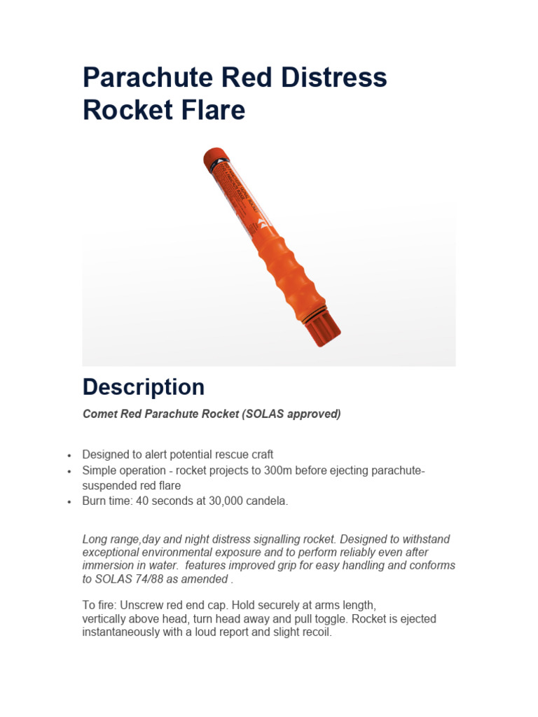 Distress Rocket | PDF