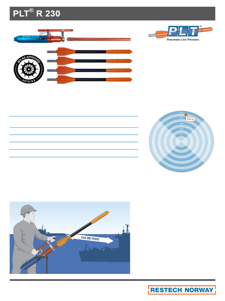 Line Throwing Apparatus | PDF