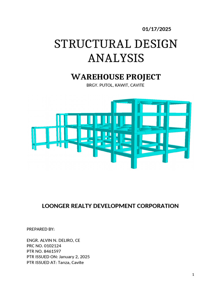 Structural Analysis - Warehouse | PDF | Structural Steel | Structural Load